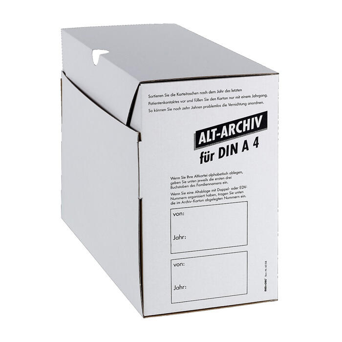 MED+ORG Alt Archiv Karton weiß DIN A4 online bestellen